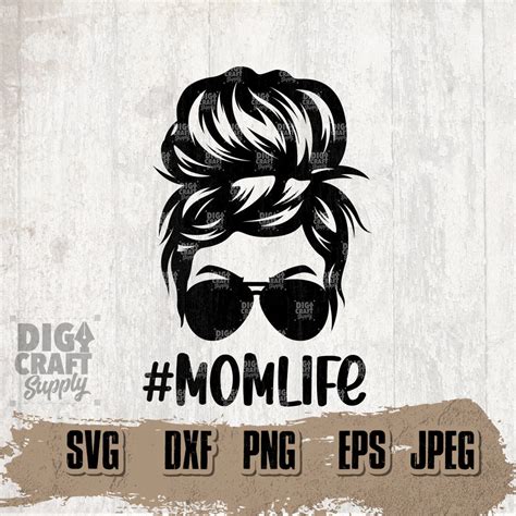 100 Mom Life Messy Bun Svg Free Download Free Svg Cut