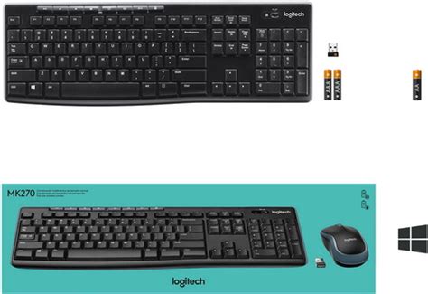 Tastatura Miš Logitech MK270 Wireless Set crna Wizard Computers