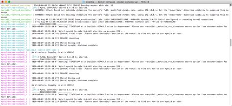 Mysql Prevent Scripts From Exiting In Docker Container Stack Overflow