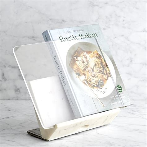 Marble Cookbook Holder Cookbook Stand Williams Sonoma