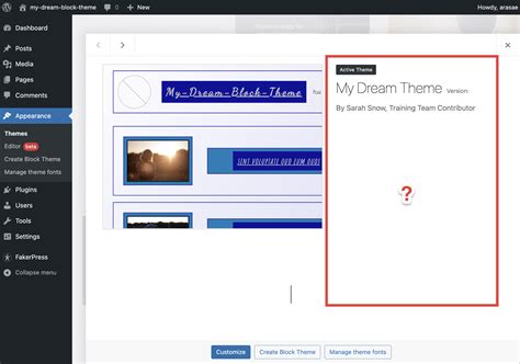 Completing Your Custom Theme Adding Information In Style Css Learn