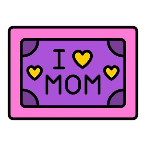 Premium Vector I Love Mom Icon Premium Vector I Love Mom Icon