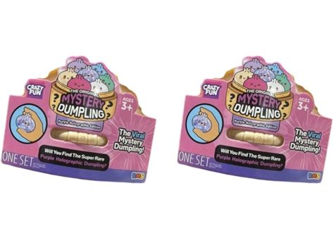Squishy Bun Holographic Mystery Squishy Dumpling Purple Holographic