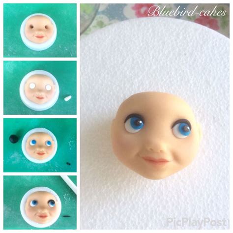 Icing Tutorial For Faces From Zoe Smith Bluebird Cakes Using Squires Modelling Paste Skitchenuk