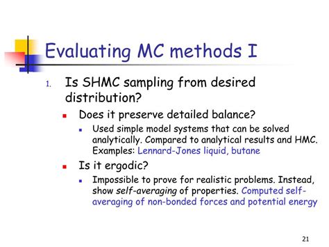 Ppt Improved Hybrid Monte Carlo Method For Conformational Sampling Powerpoint Presentation