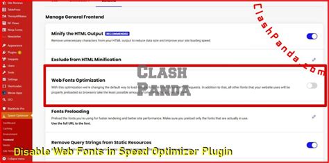 CloudFlare Font Optimization Problem ClashPanda