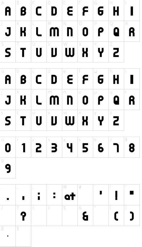 Gear Proportion Font Details