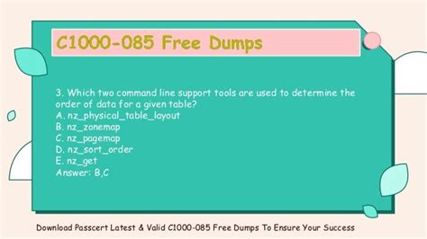 IBM Netezza Performance Server V11 X C1000 085 Real Questions PDF