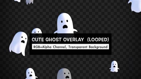 Cute Ghost Overlay Motion Graphics Videohive