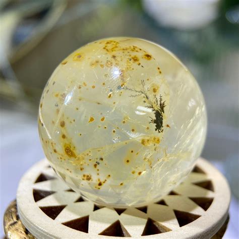 Dendritc Quartz Sphere Dendrite Crystal Sphere Dendritic Citrine