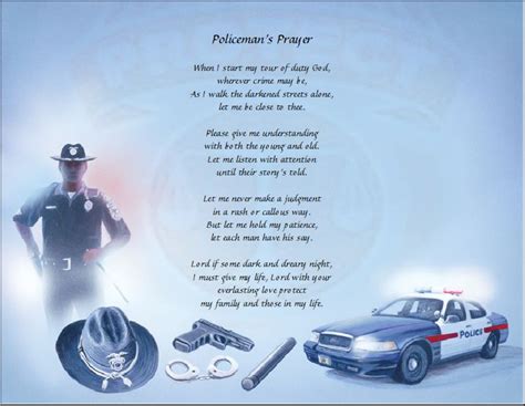 Poema de oración del policía Etsy México