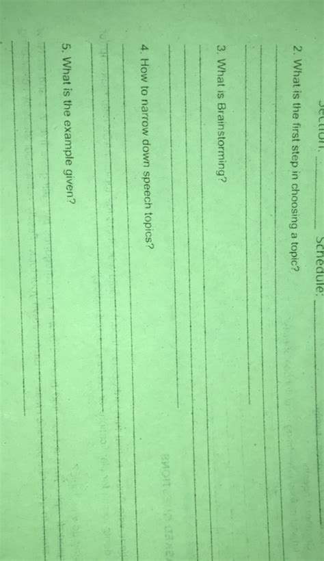 2 What Is The First Step In Choosing A Topic StudyX