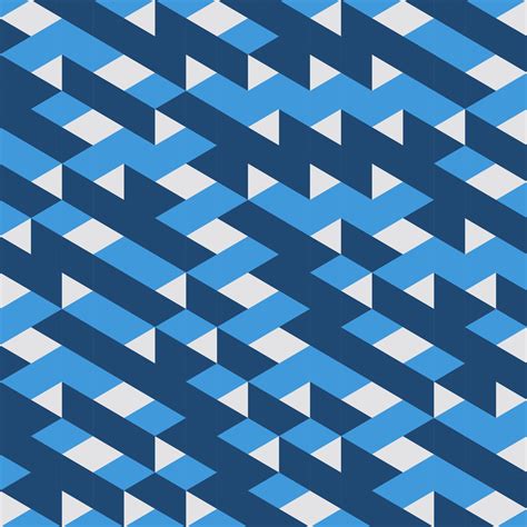 Blue Geometric Seamless Pattern Abstract Background 19185379 Vector Art