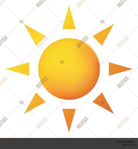 Yellow Sun Icon Vector And Photo Free Trial Bigstock
