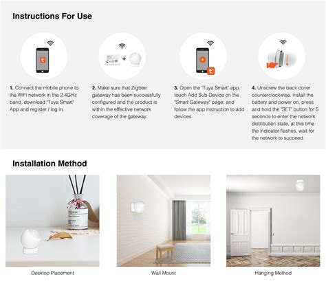 Infrared PIR Sensor Battery Powered Zigbee 3 0 APP Control
