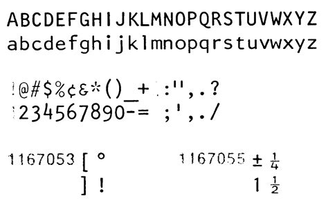 Ibm Selectric And Selectric Ii Type Fonts