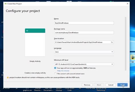 Firebase Android Application Designing Using Android Studio ESP DHT