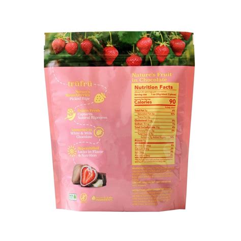 Tru Fru White And Milk Chocolate Frozen Strawberries 20oz Target