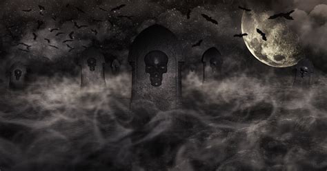 묘지 삭제 표시 두개골과 흐린 밤 하늘 배경에서 스타의 전체 할로윈 개념 3d 그림 10월에 대한 스톡 사진 및 기타 이미지