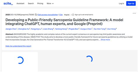 Developing A Public Friendly Sarcopenia Guideline Framework A Model Integrating Chatgpt Human