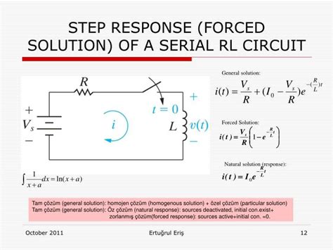 PPT FIRST ORDER RL RC CIRCUITS PowerPoint Presentation ID