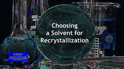 Choosing A Solvent For Recrystallization Youtube