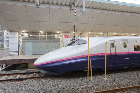 The E2 Series Bullet High Speed Or Shinkansen Train Editorial Stock