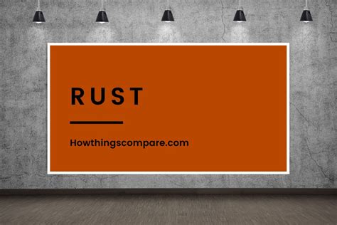 Burnt Orange Vs Rust Color Comparison Guide Paint Color Comparisons Guides