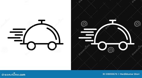 Food Delivery Icon Set Food Delivery Order Vector Symbol In A Black