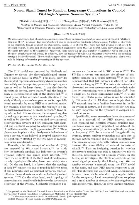 Pdf Neural Signal Tuned By Random Long Range Connections In Coupled