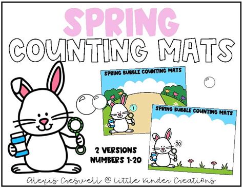 Spring Bubble Counting Mats Math By Little Kinder Creations Tpt