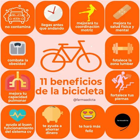 beneficios de la bicicleta infografía farmaadicta Beneficios de la bicicleta Consejos de