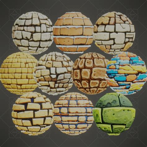Stylized Pbr Textures Mega Bundle Gamedev Market