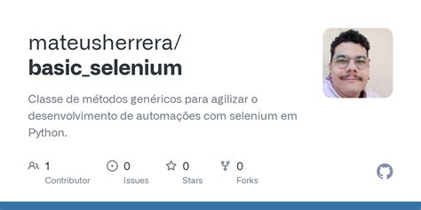 Github Mateusherrerabasicselenium Classe De Métodos Genéricos Para