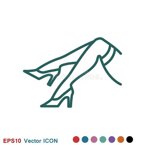 Icono Er tico Para El nico Contenido Adulto Ejemplo Plano Stock de ilustración Ilustración