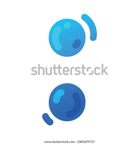Blue Balloon Colon Mark Vertically Aligned Stock Vector Royalty Free