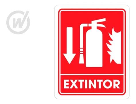 Señalamiento De Extintores Medidas 25x35cm Weston P