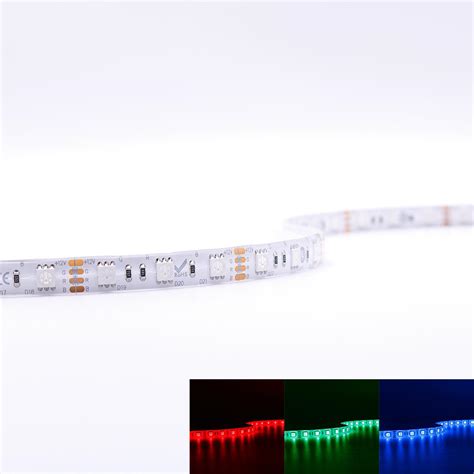 RGB 12 Volt LED Streifen 5 Meter 14 4 Watt M 60 LED M 10mm Breit IP65