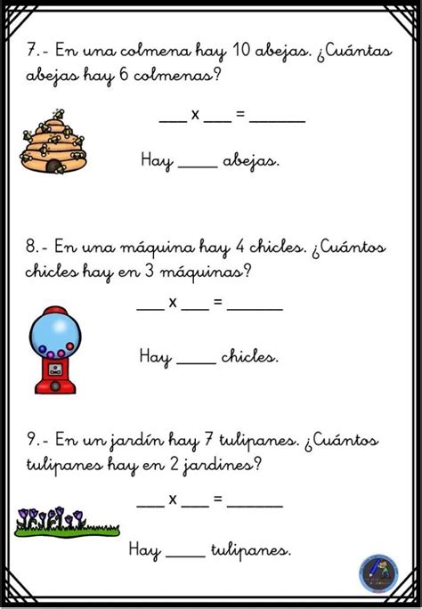 Problemas Matem Ticos De Sencillas Multiplicaciones Imagenes Educ