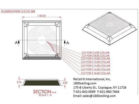 Diffuser Insulation Tent 2x2 1800ceiling