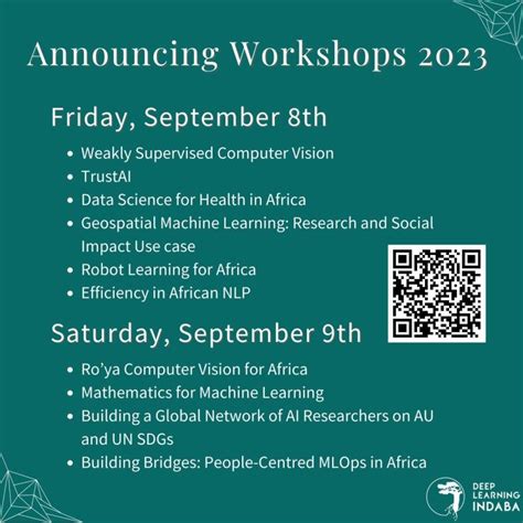 deep learning indaba on linkedin dli2023 workshops