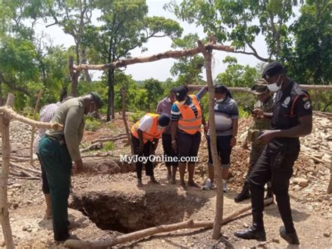 Bono Regional Security Taskforce Arrests Illegal Miners Burns Mining
