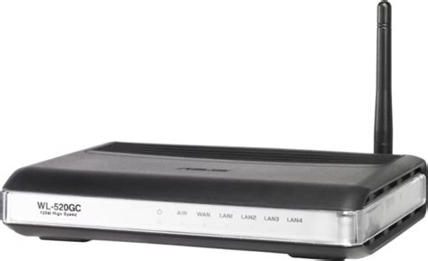 Настройка роутера asus wl 520gc