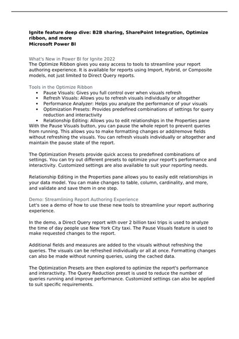 Summary Power BI POWER BI Stuvia US