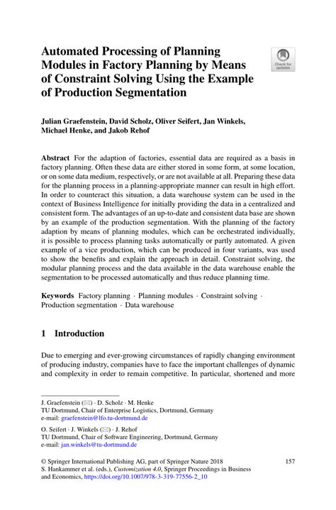 pdf automated processing of planning modules in factory planning by