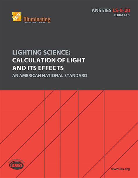 Calculation Of Light And Its Effects The IES Webstore