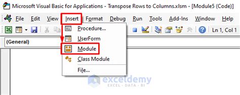 How To Transpose Rows To Columns Using Excel VBA Examples