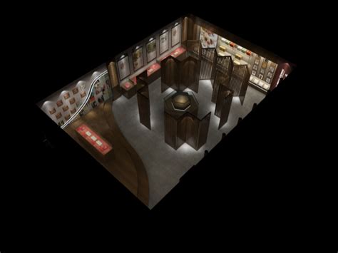 中药标本展示展馆设计3D效果图 3D设计师NG男 站酷ZCOOL