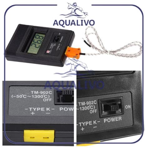 Industrial Termometer Digital Tm902c 0 1c Tm 902c Thermometer Suhu Thermocouple Lazada Indonesia