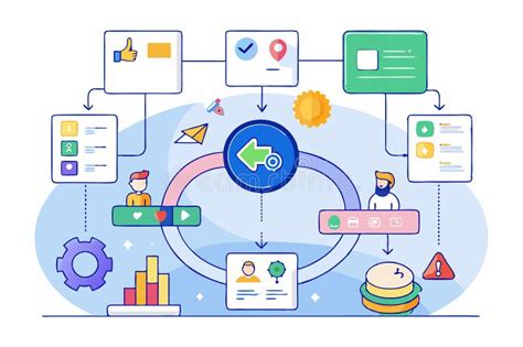 This Visual Representation Showcases Agile Methodology Using Customizable Semi Flat